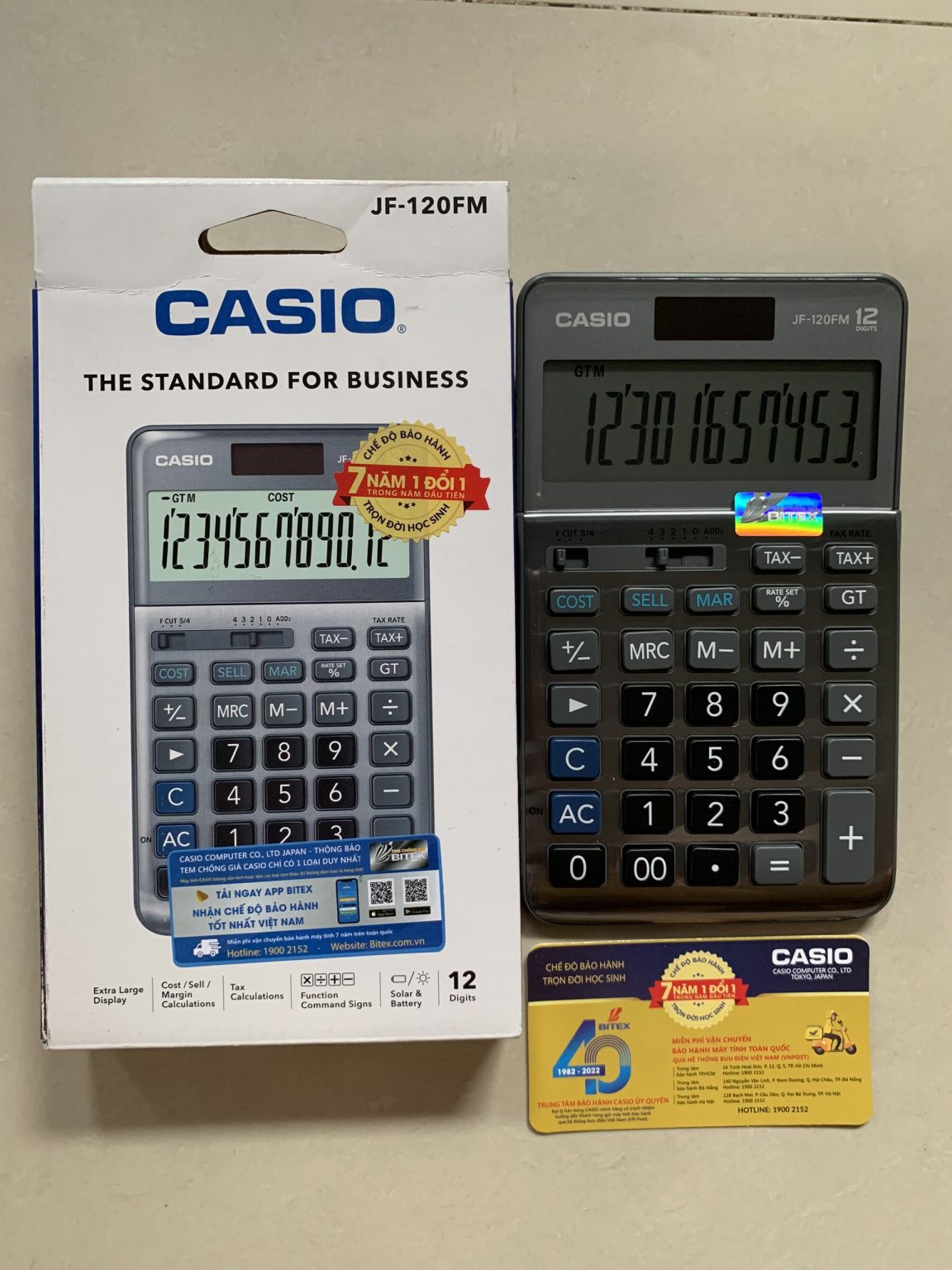 Máy tính CASIO JF-120FM - Văn Phòng Phẩm - Dụng cụ Văn Phòng giá rẻ gần đây nhất TPHCM